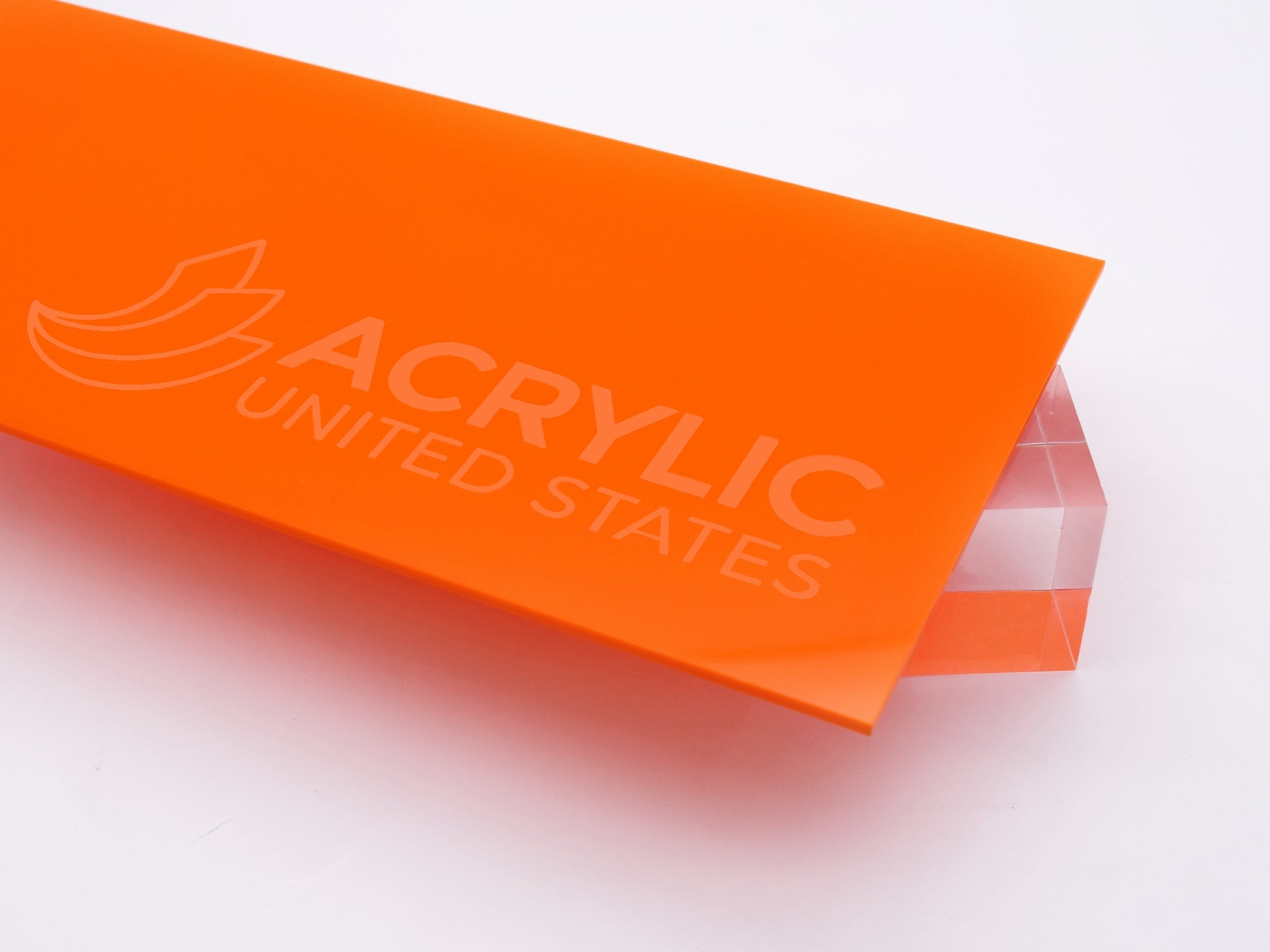 1/8" Orange Opaque #2119 Acrylic Sheet (Multiple sizes available ...