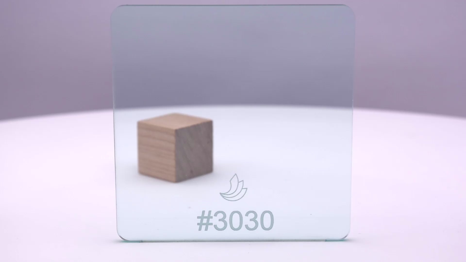 1/8" Clear Glass effect #3030 Acrylic Sheet (Green Edge) (Multiple ...