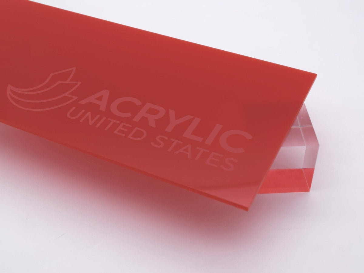 1/8" Light Red Translucent #2283 Acrylic Sheet | Acrylic United States