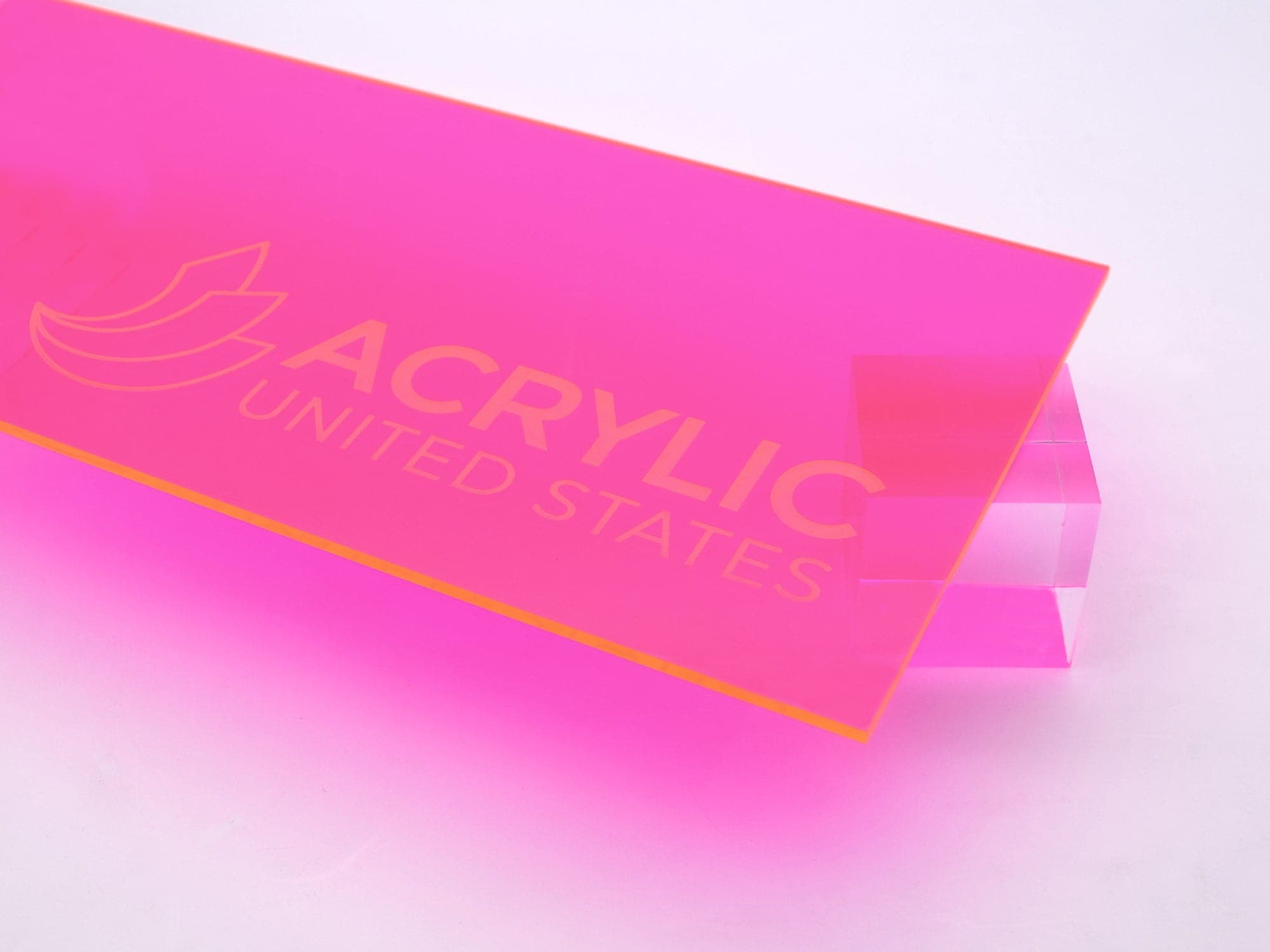 1/8" Pink Fluorescent #9095 Acrylic Sheet (Multiple sizes available ...